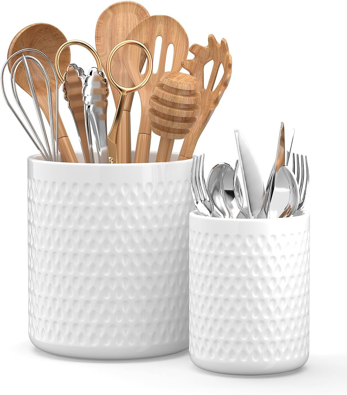 CORKURE 2 Pack Ceramic Utensil Caddy | Wayfair