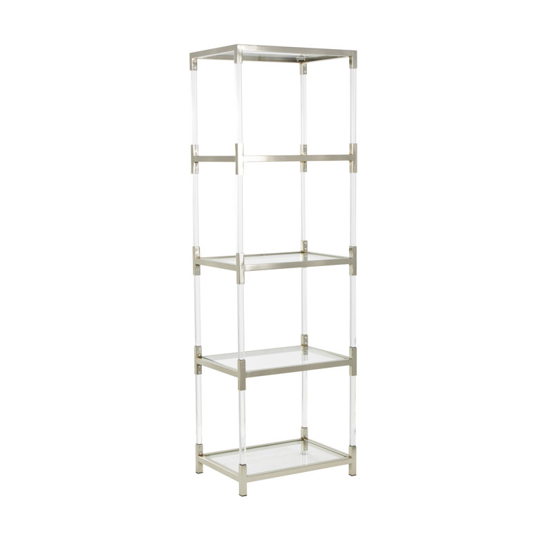Mercer41 Nichalaus Acrylic Plastic Cube Shaped Storage Clear Shelving ...