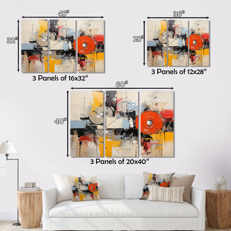 Wrought Studio Collage Rhythm - Abstract Collages Metal Art Print Set ...