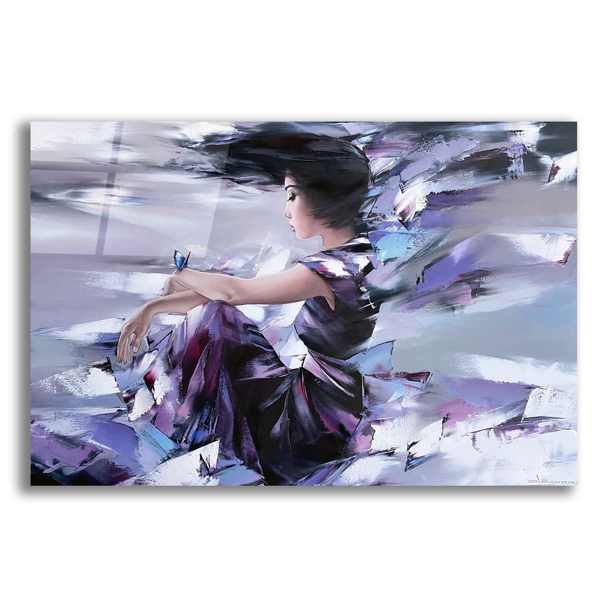 House of Hampton® 'Waiting' By Alexander Gunin Acrylic Glass Wall Art ...