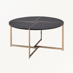 Mercer41 Samara Black & Champagne Coffee Table | Wayfair