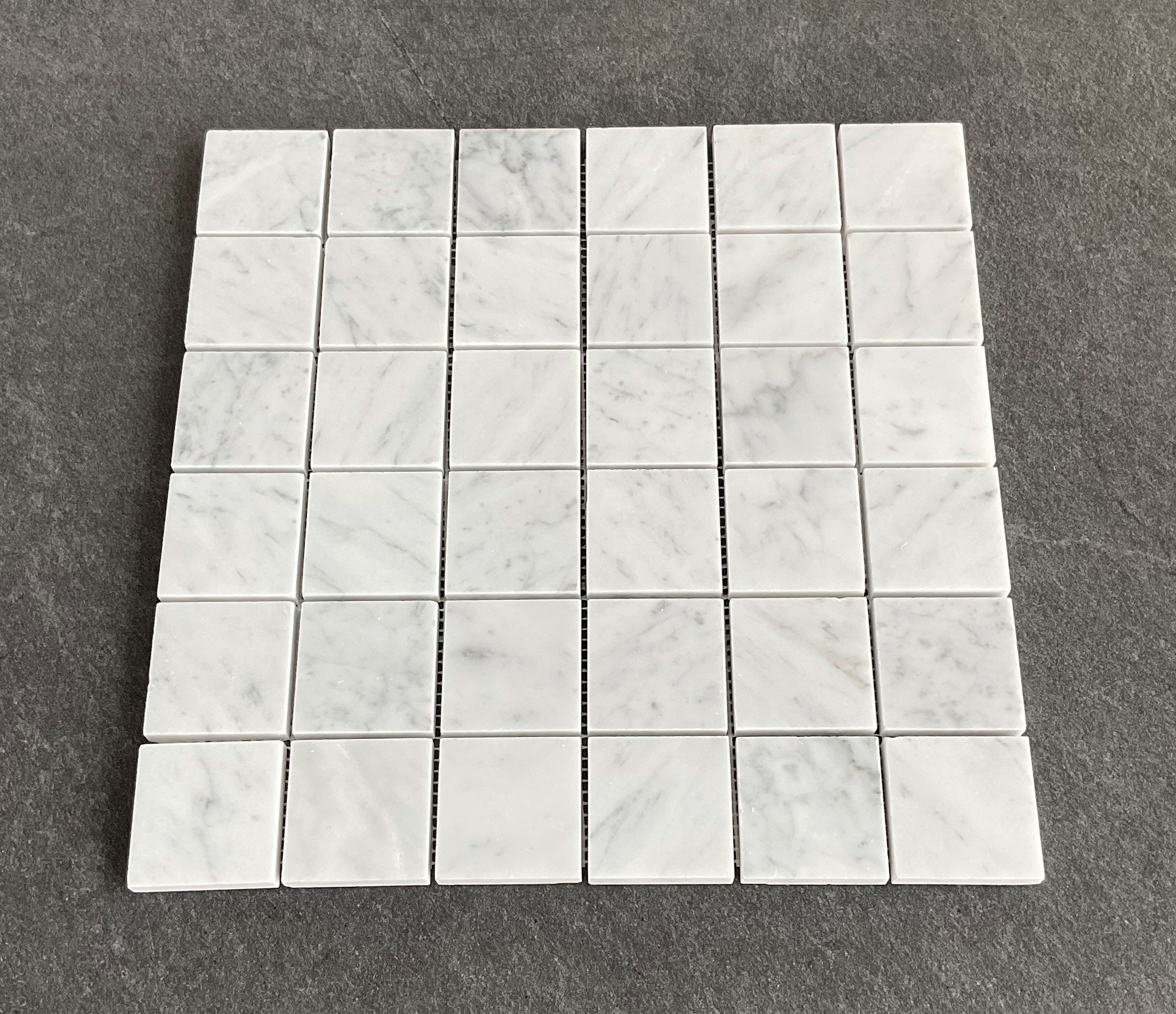 ES Stone 2" x 2" Grid Marble Mosaic Wall & Floor Tile & Reviews | Wayfair
