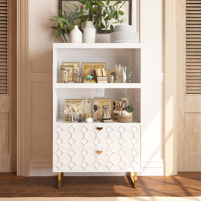 Lark Manor Araneli Storage Bookcase | Wayfair