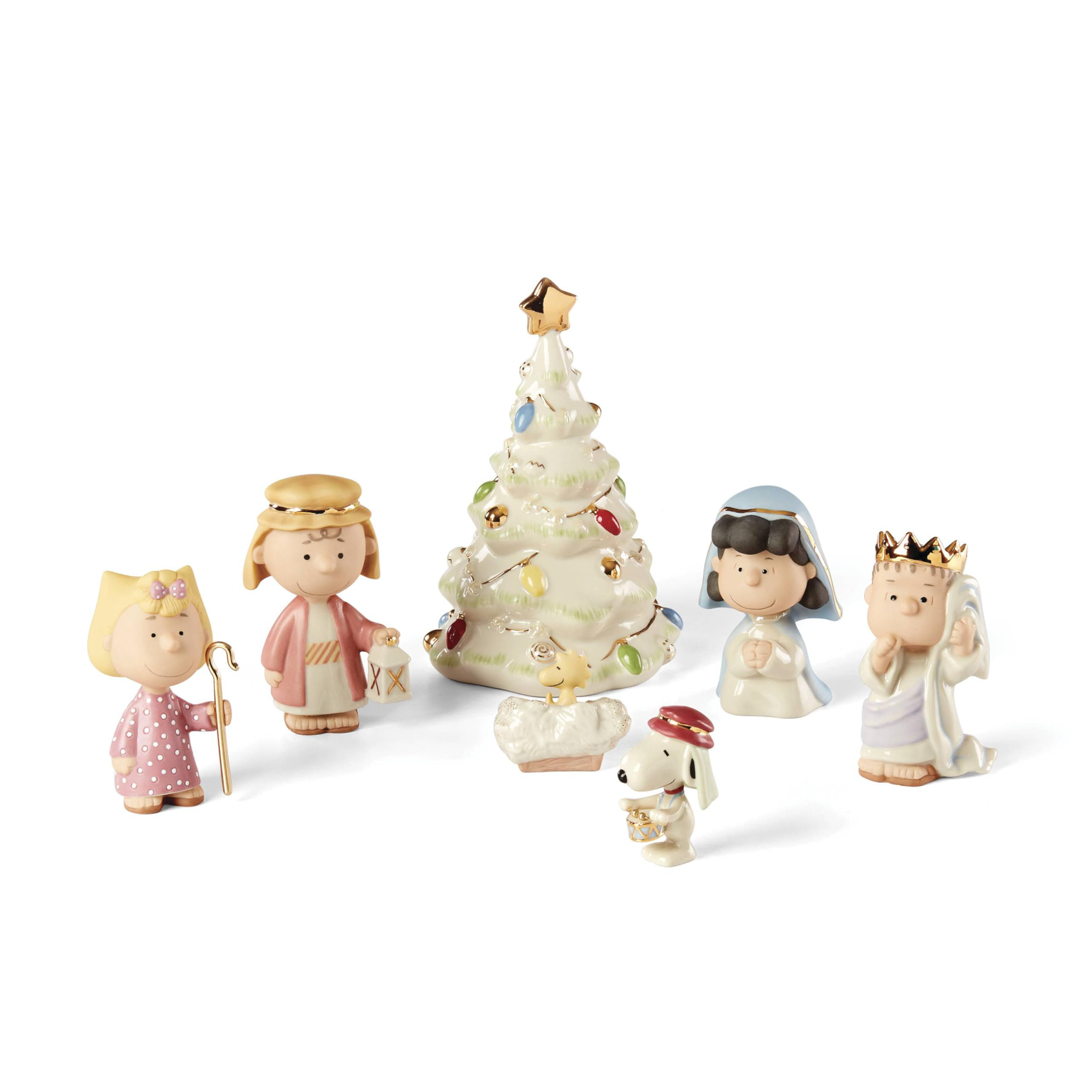 COEN Peanuts 7-Piece Christmas Pageant Figurine Set | Wayfair