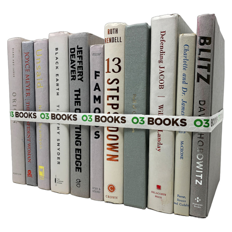 O3 Books Marble Gray Mix Decorative Books & Reviews | Wayfair