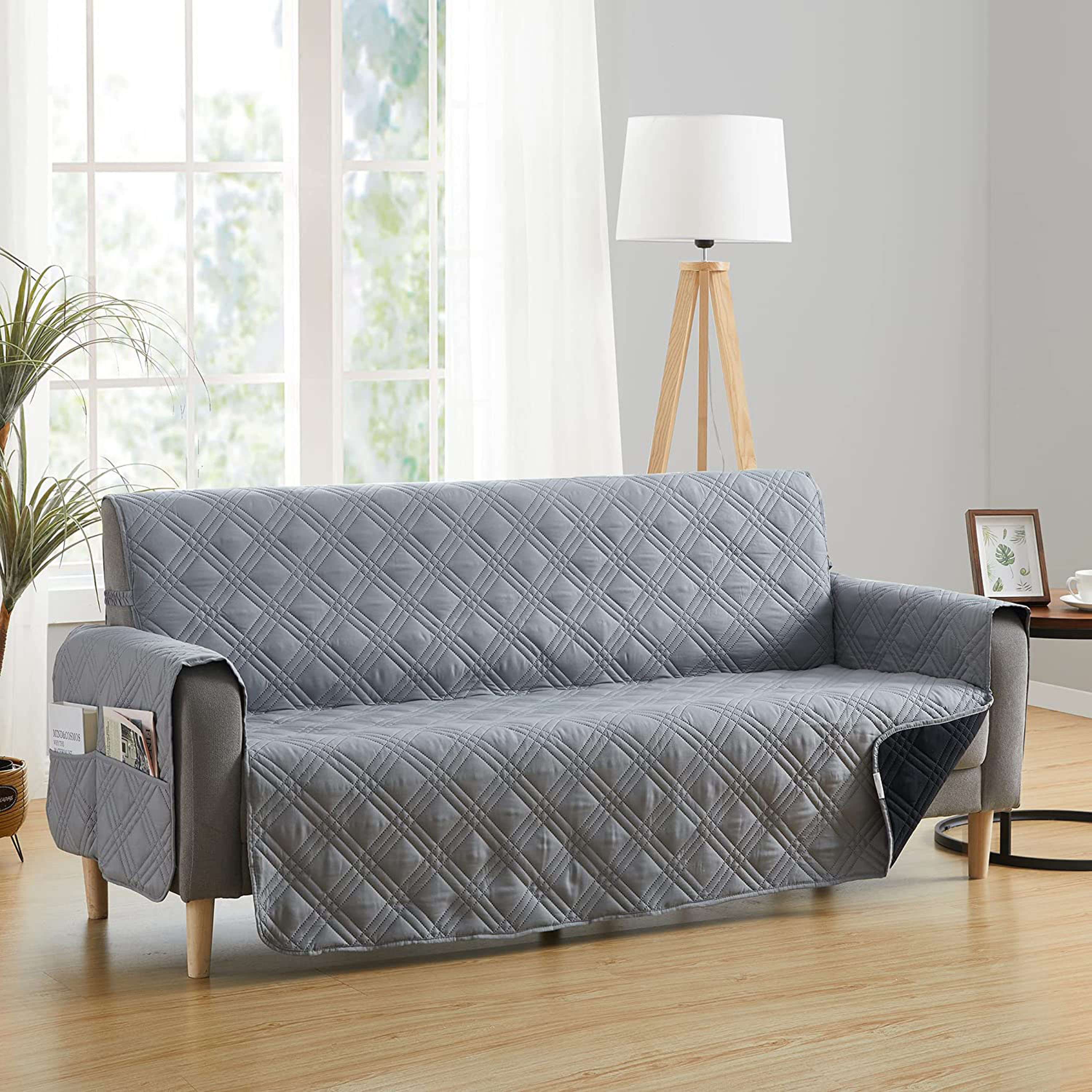Teflon Box Cushion Sofa Slipcover & Reviews - Wayfair Canada