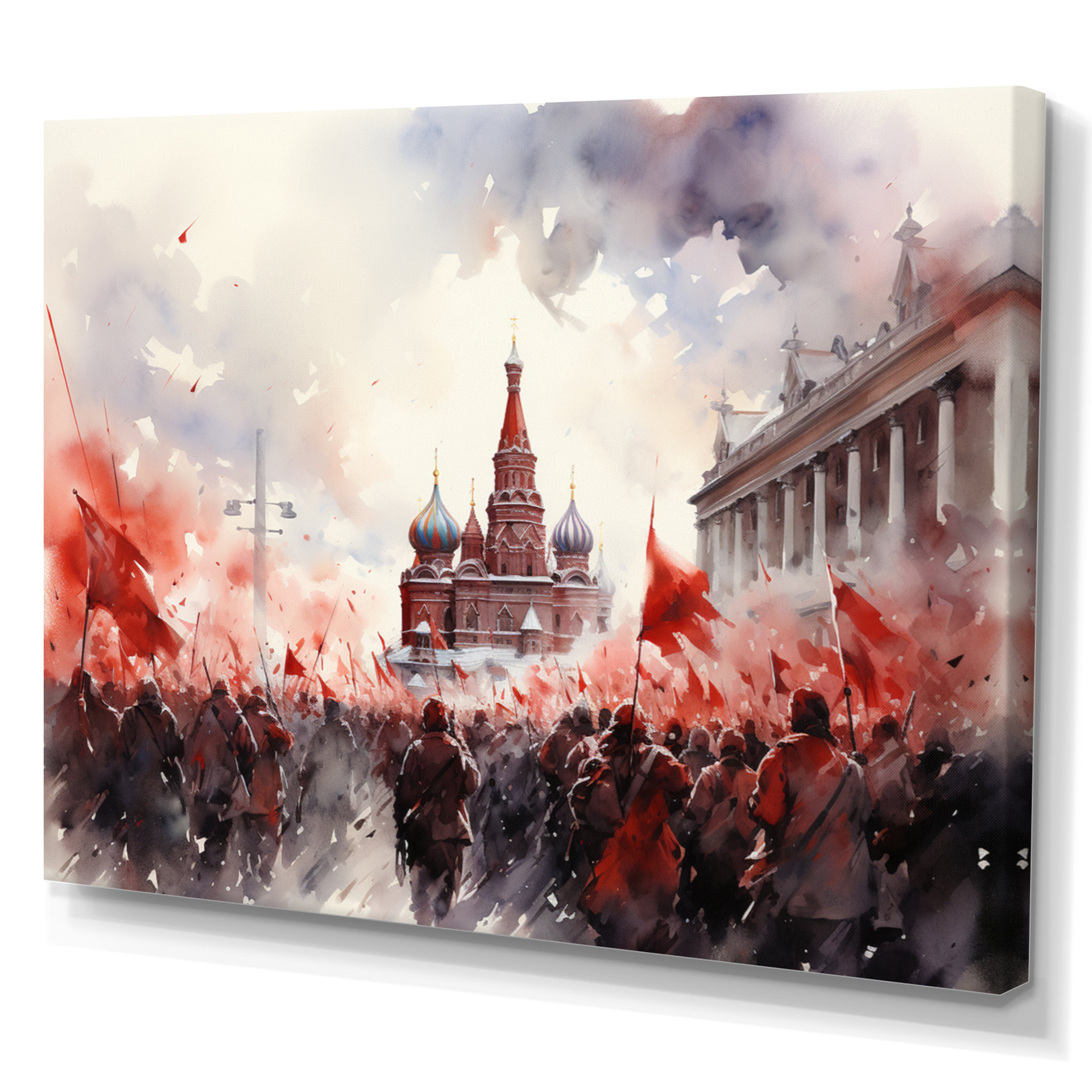 Latitude Run® The Russian Revolution Canvas - Historical Wall Decor ...