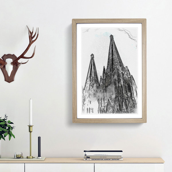 East Urban Home Cologne Cathedral Germany in Abstract - Picture Frame ...