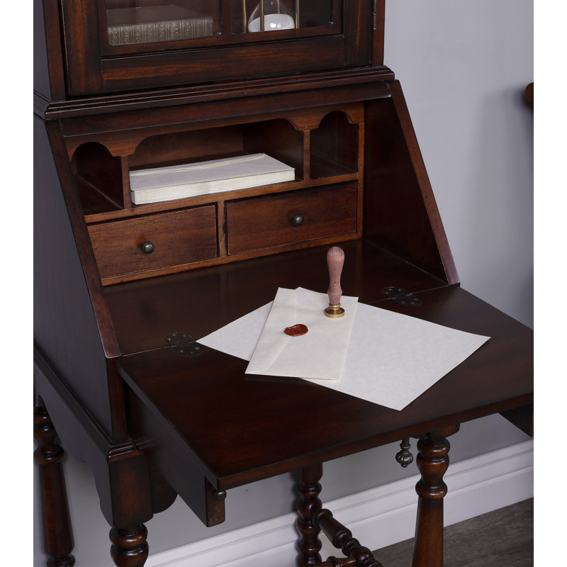 Lark Manor™ Newlark Solid Wood Secretary Desk with Hutch & Reviews ...