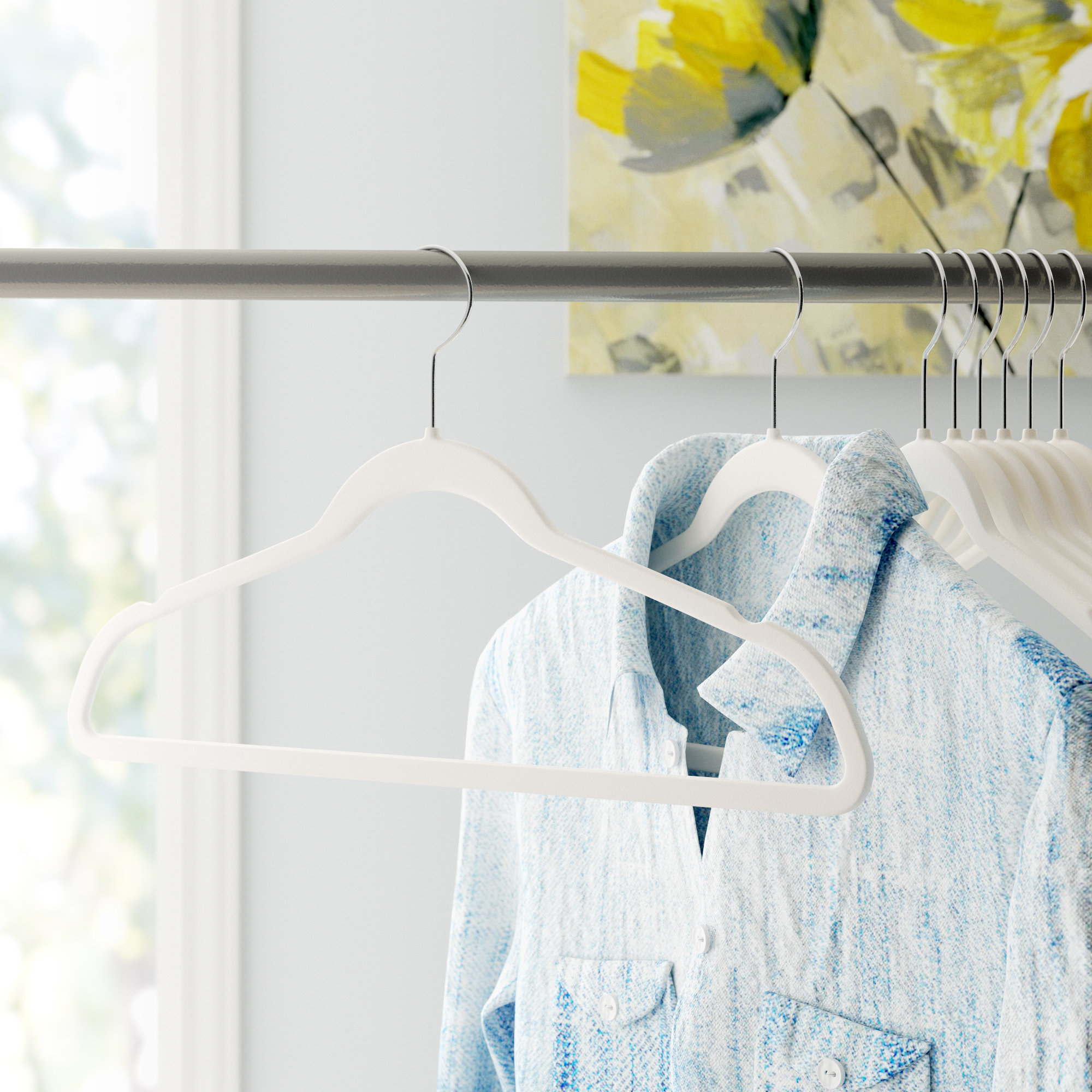 Wayfair Basics® Petrone Velvet Non-Slip Standard Hanger & Reviews | Wayfair