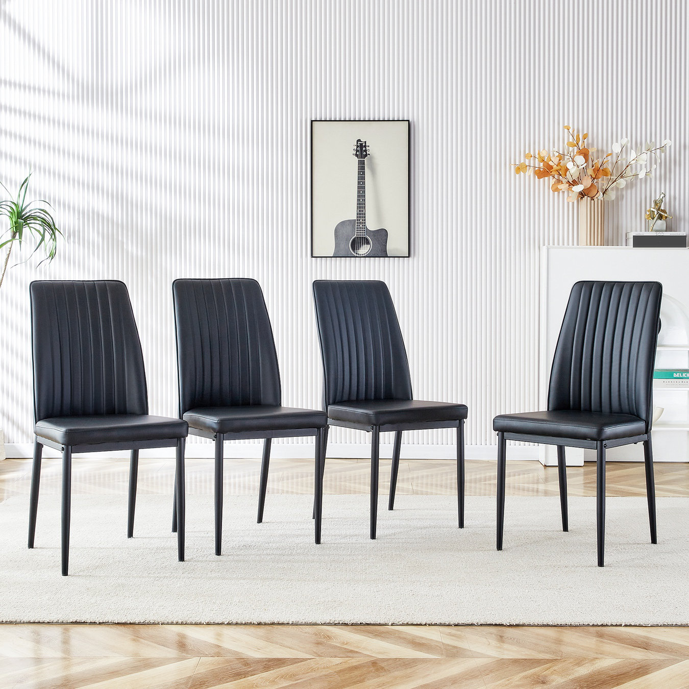 Mercer41 Counter Height Table and Chairs 7 Piece Dining Set Kitchen ...