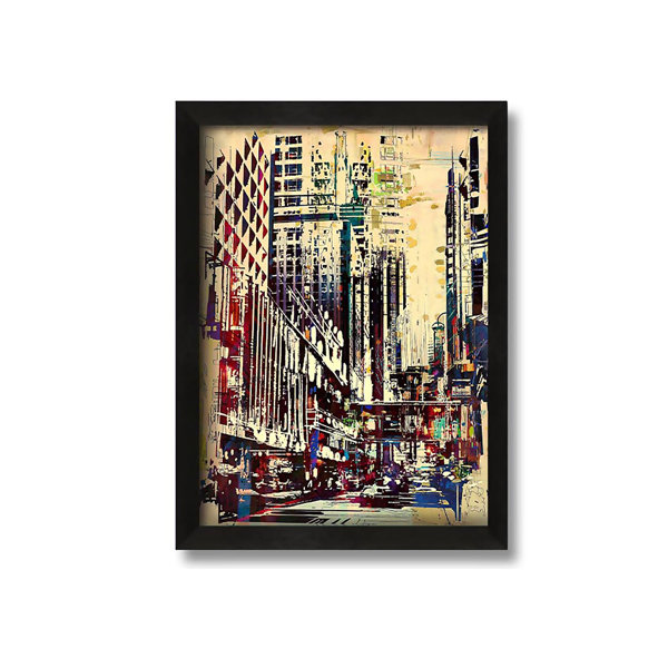 ClassicLiving NYC Building Blocks - Single Picture Frame Painting on ...
