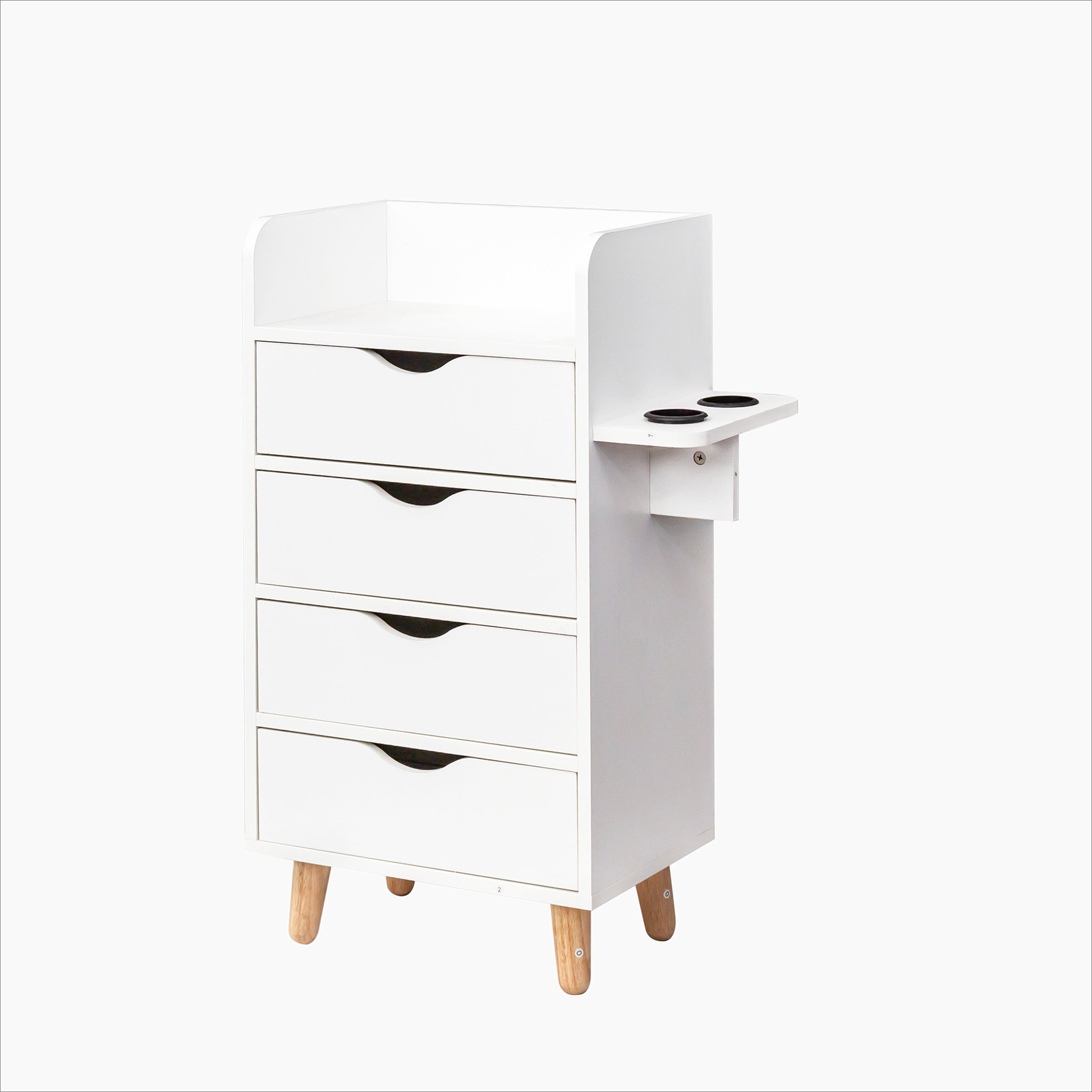 George Oliver 4 -Layer Salon Storage Cabinet,Beauty Barber Salon ...