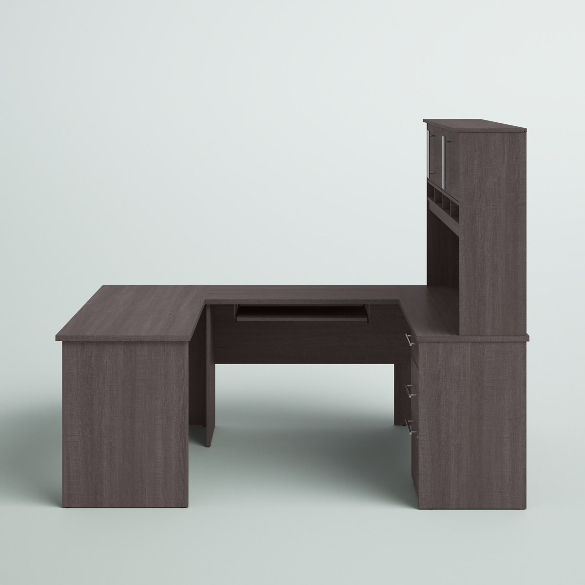 Upper Square™ Tonnele Reversible U-Shape Executive Desk with Hutch ...