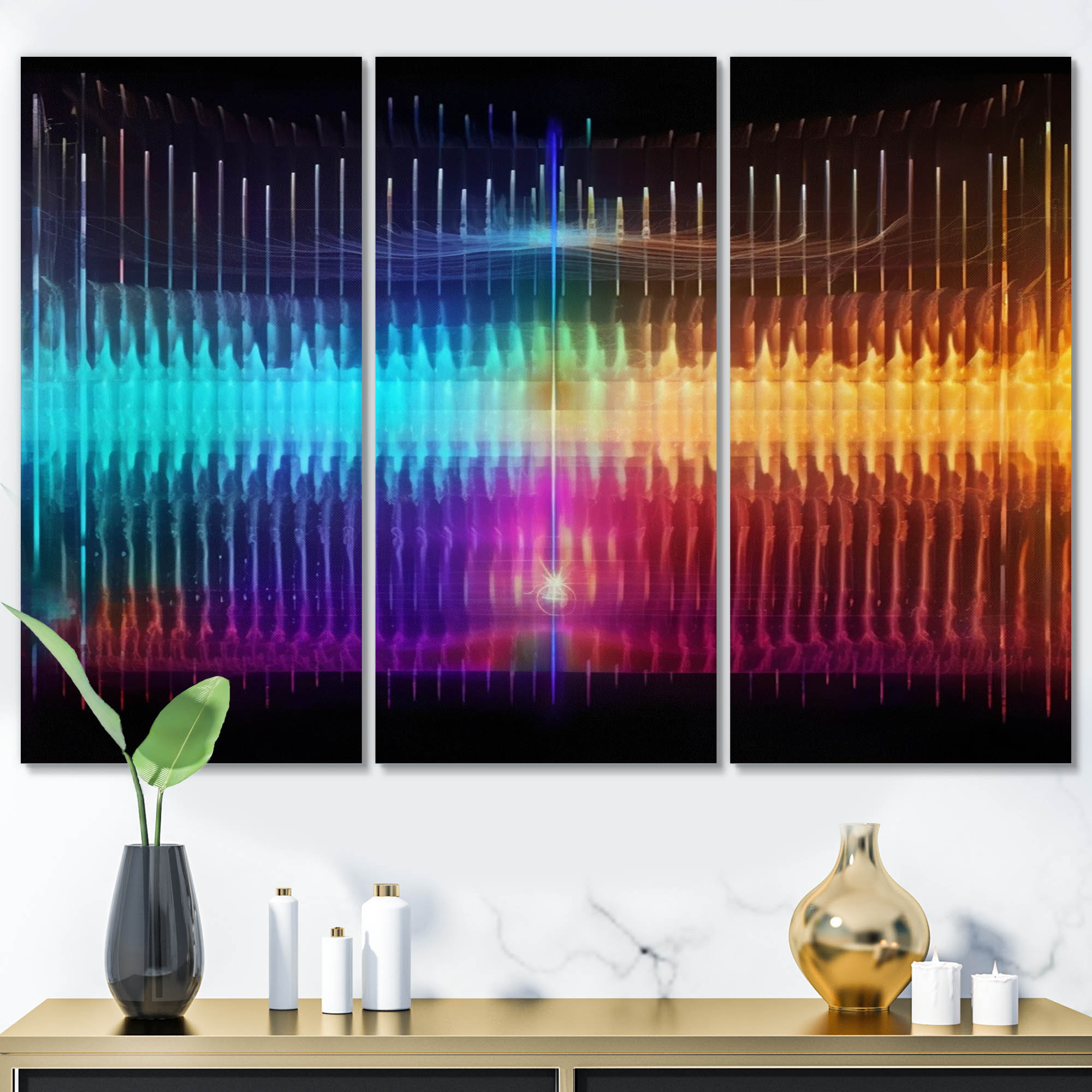 Wrought Studio Abstract Schumann Resonances Waveform Spectrum II ...