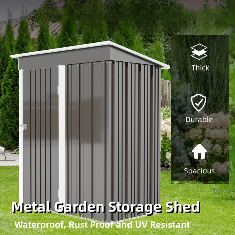 AOOLIVE 5*3FT Outdoor Storage Shed | Wayfair