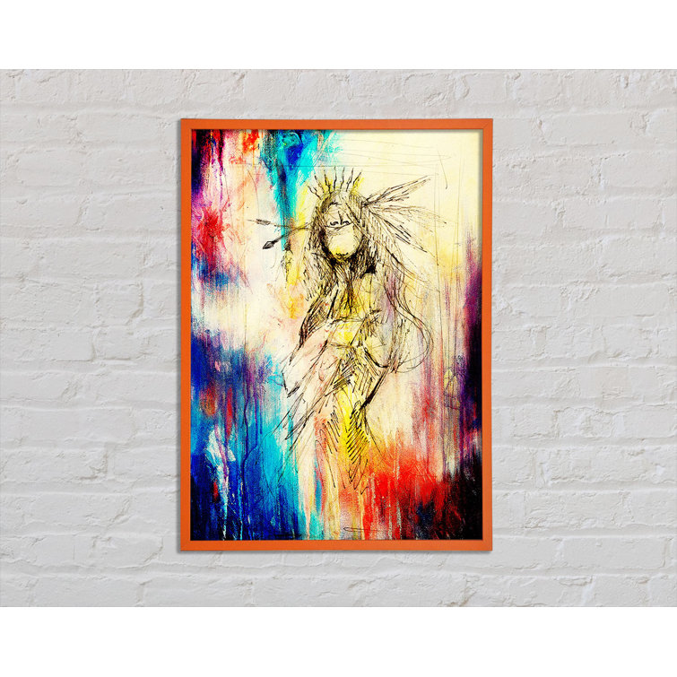 Ophelia & Co. Danson Indian Warrior Princess - Single Picture Frame Art ...