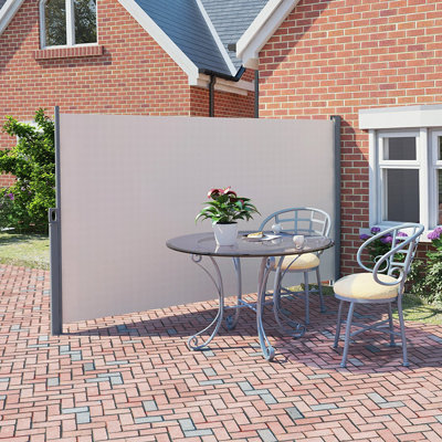 Sol 72 Outdoor™ Madalynn Sol 72 Outdoor™ 118.1" W Manual Side Awning in ...