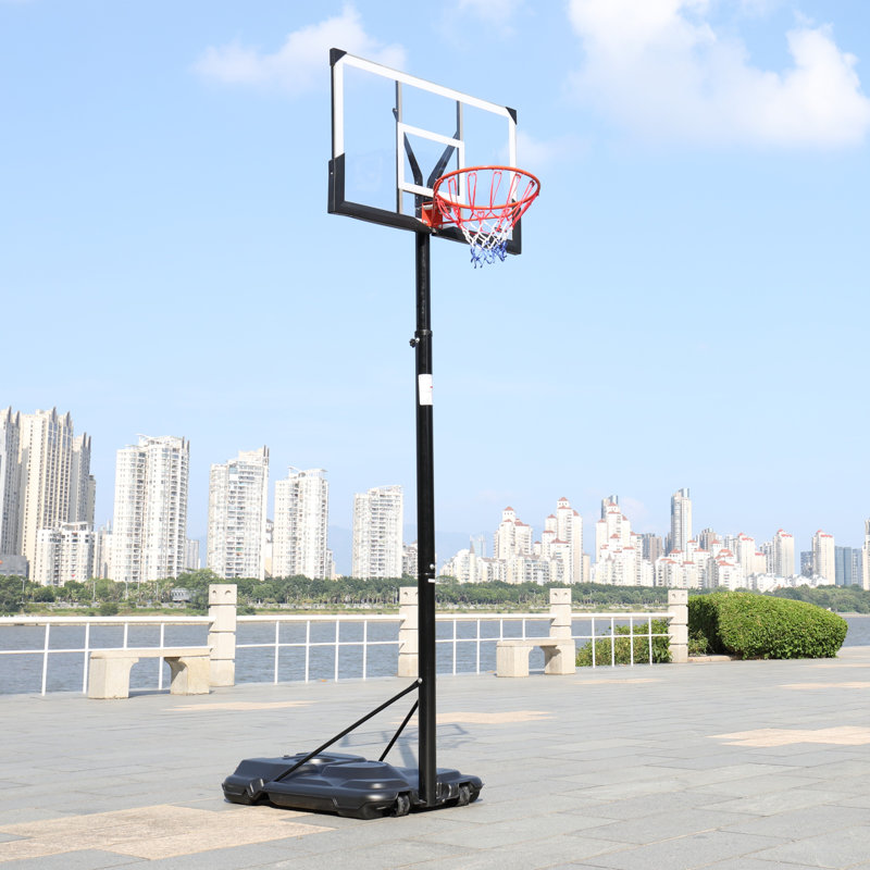 Rebuyhome 8-10 ft. Adjustable Height Metal Portable Full-Size ...