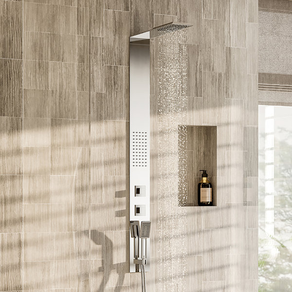 Eviva Raindance Shower Panel with Rain Shower Head | Wayfair