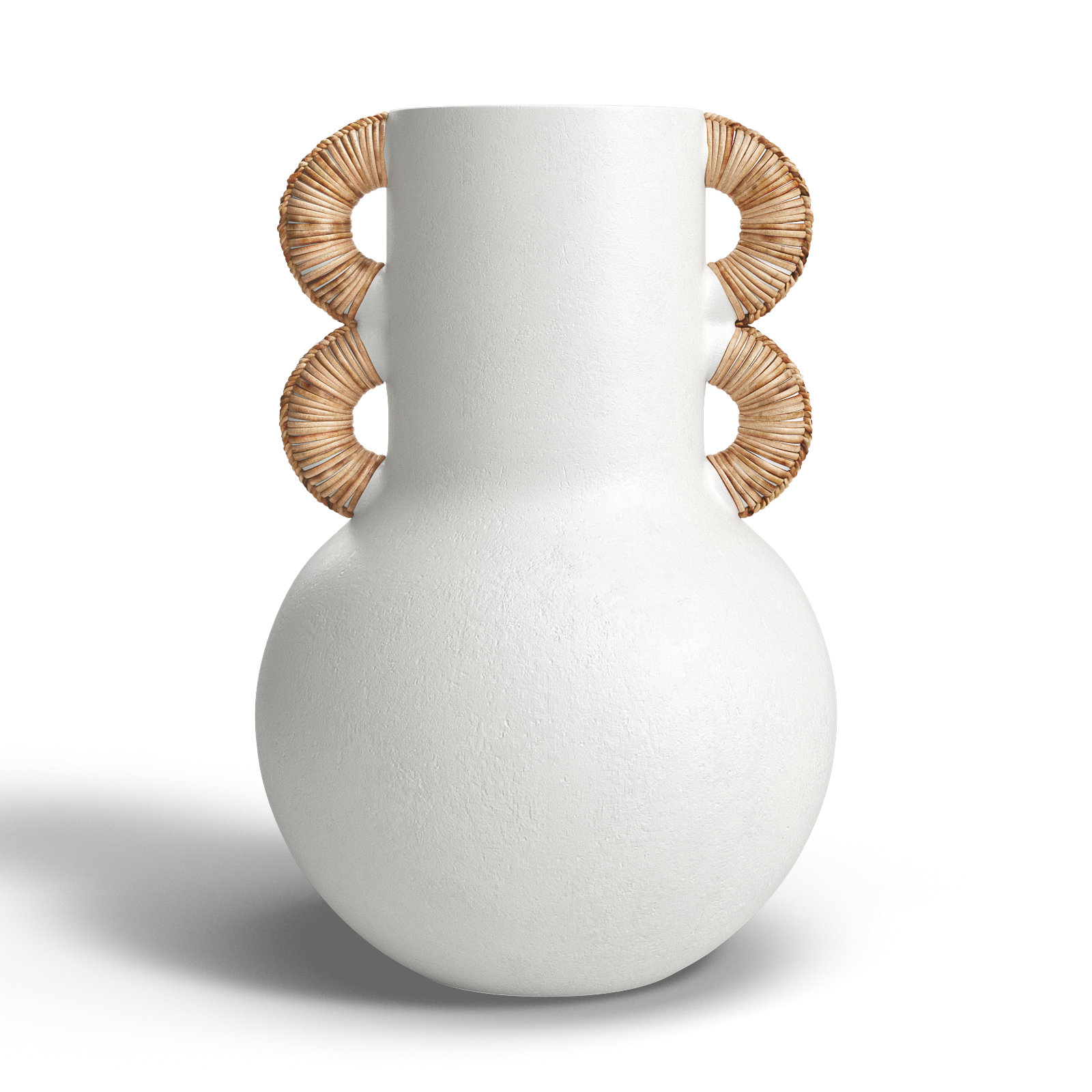Birch Lane™ Ciaran White 17.25'' Earthenware Table Vase | Wayfair