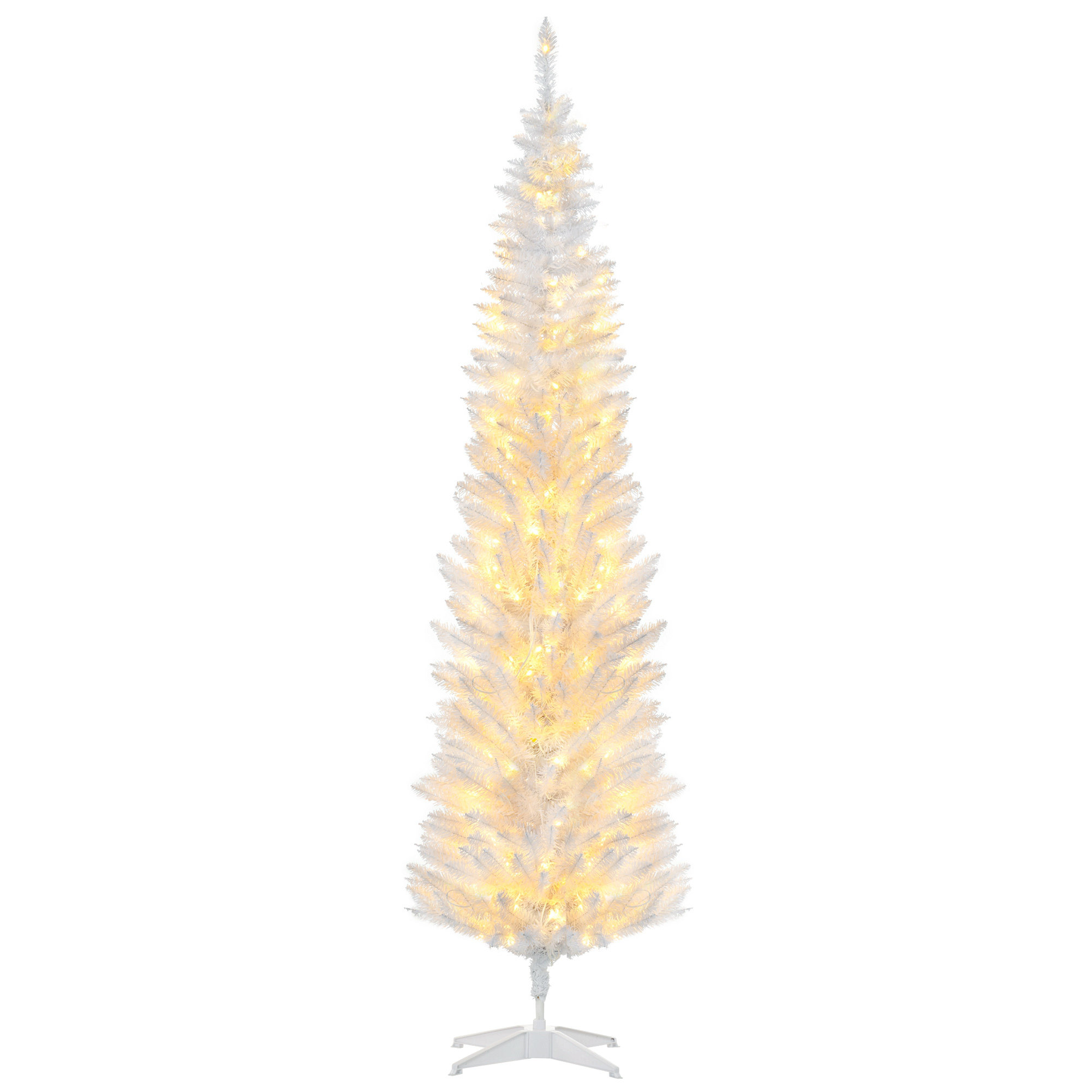 The Holiday Aisle® 7' Lighted Fir Christmas Tree | Wayfair