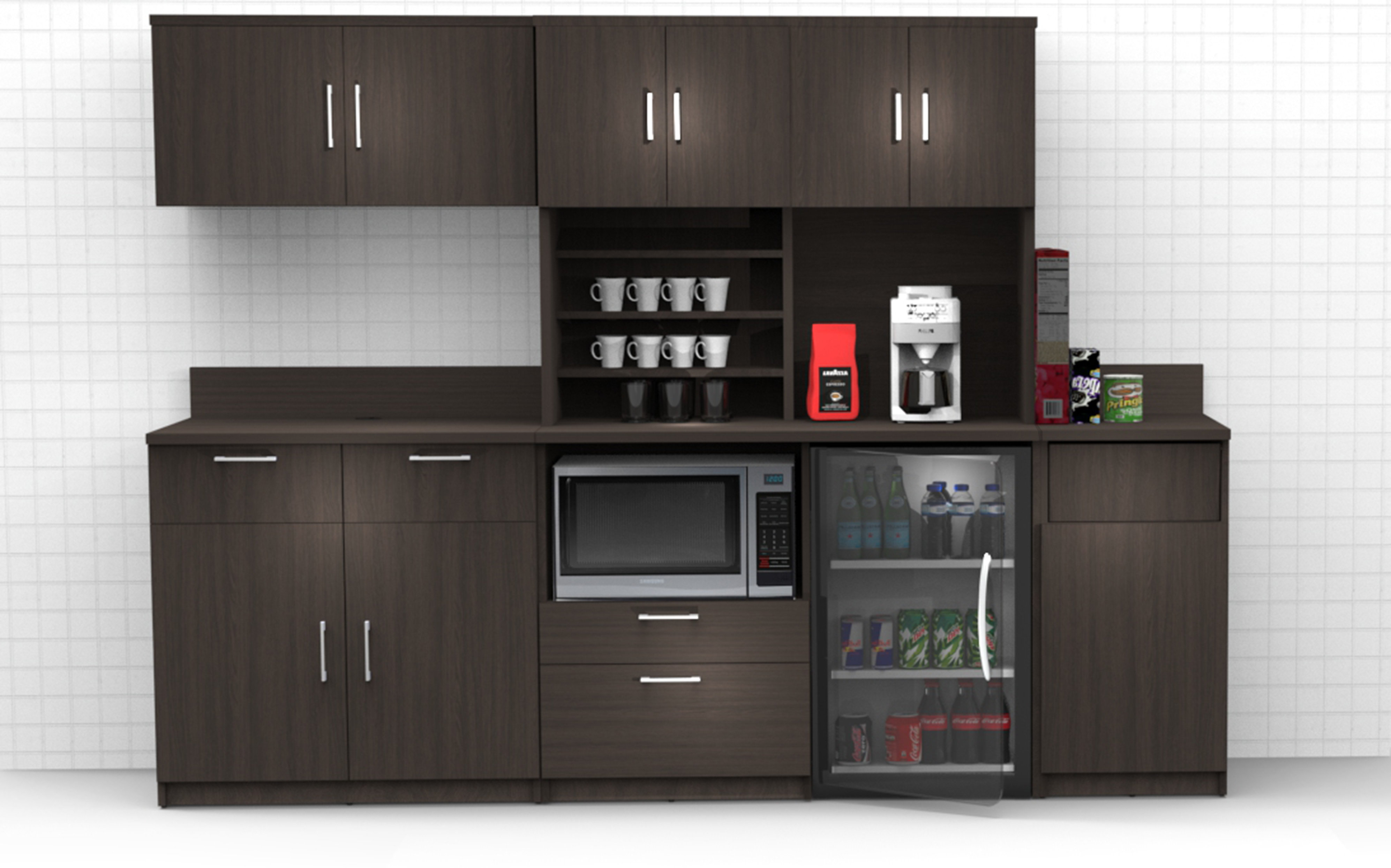 Breaktime Buffet Sideboard Kitchen Break Room Lunch Coffee Kitchenette ...