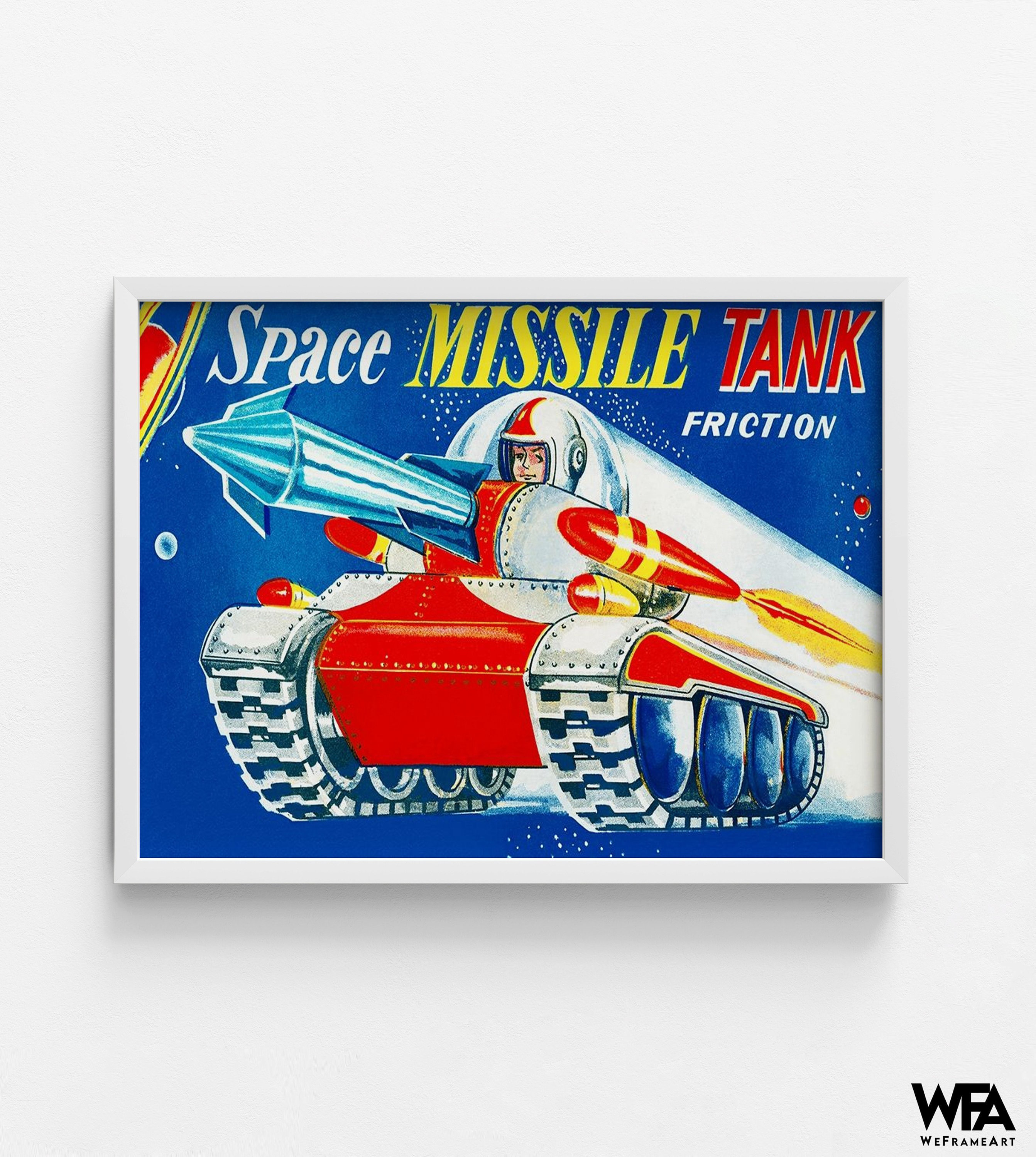 WeFrameArt Antique Toy Store Poster Wall Art, Vintage Sci-Fi Toy Poster ...