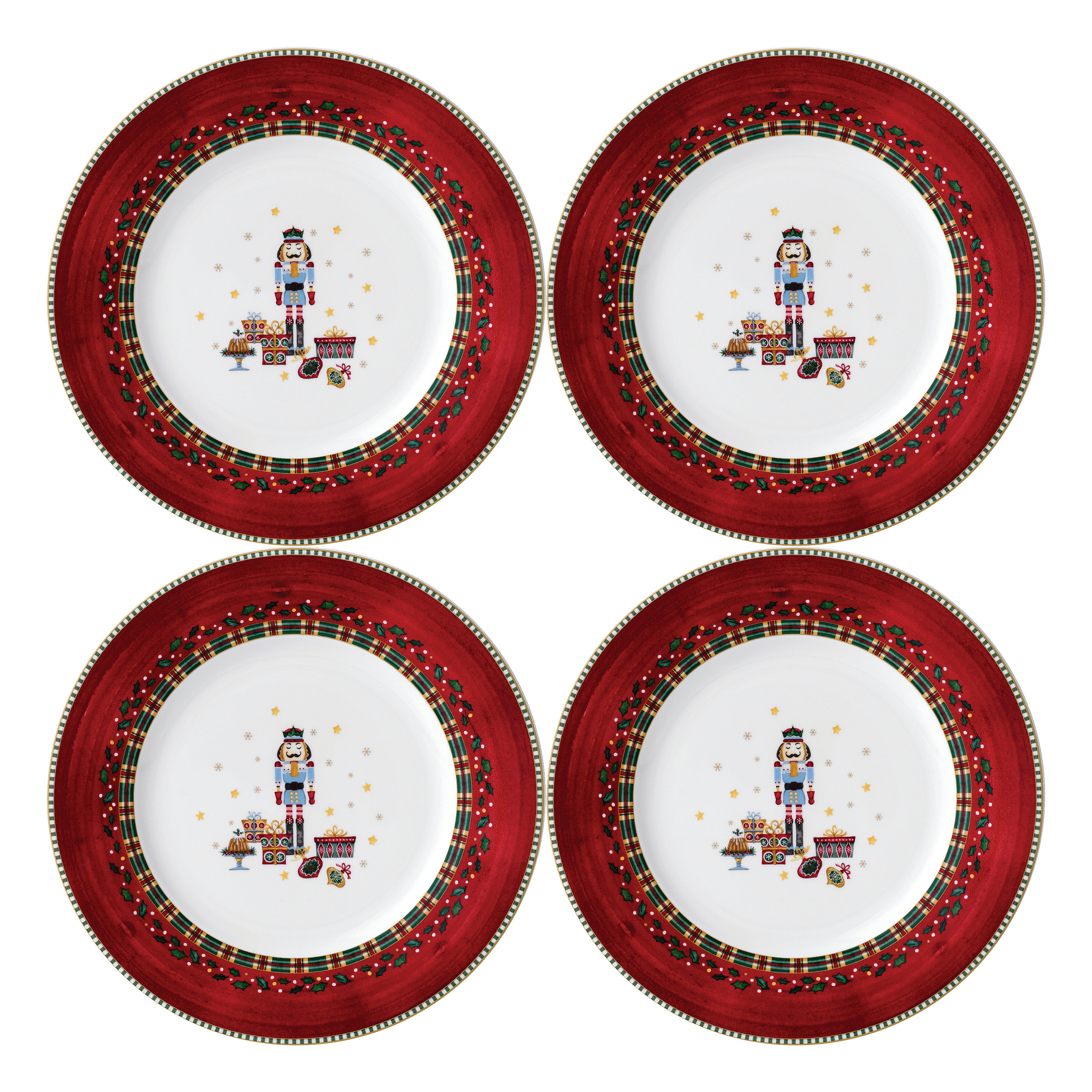 Prouna Nutcracker - Set Of 4, Salad/Dessert Plates | Wayfair
