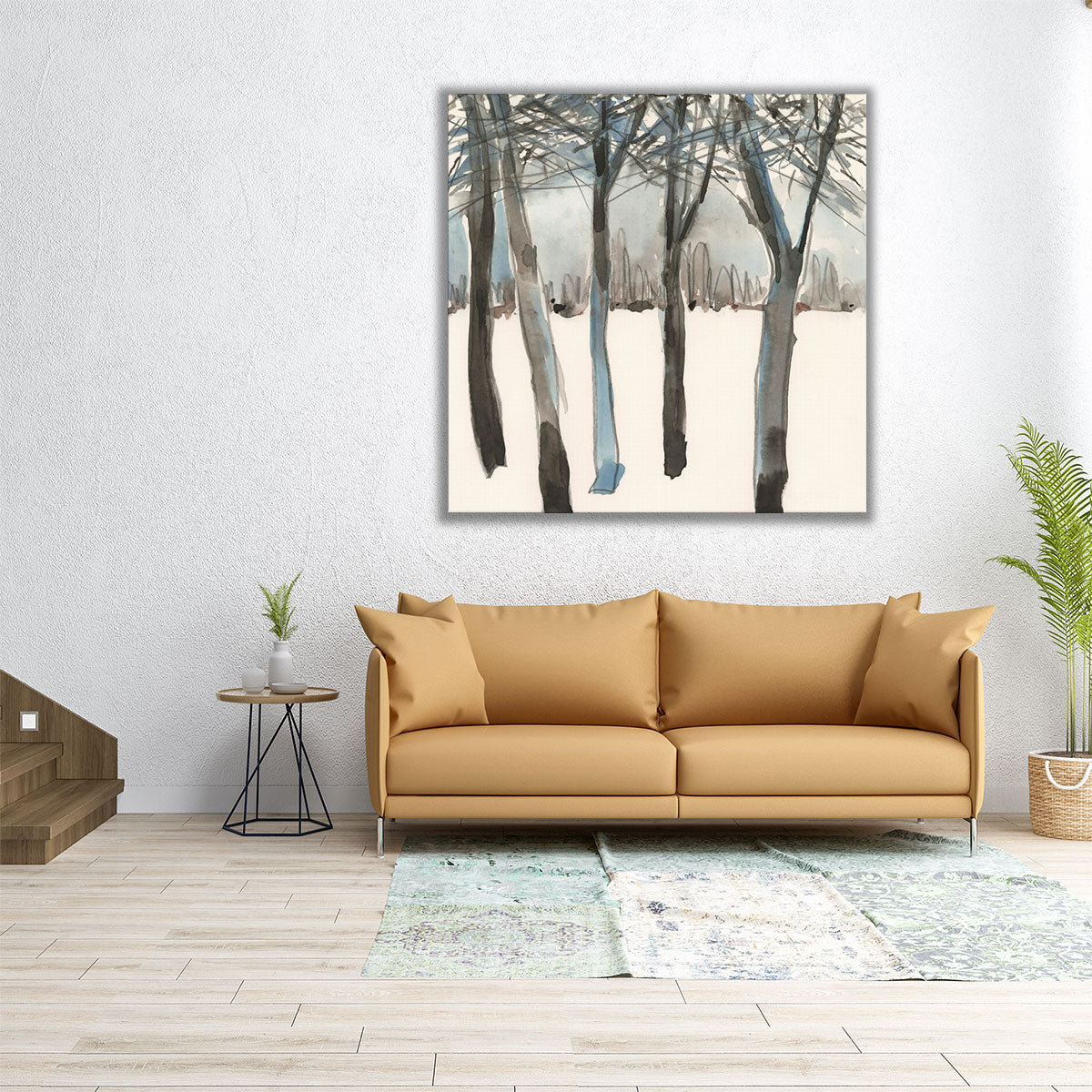 Latitude Run® Winter Treeline I - Canvas Print Wall Art | Wayfair