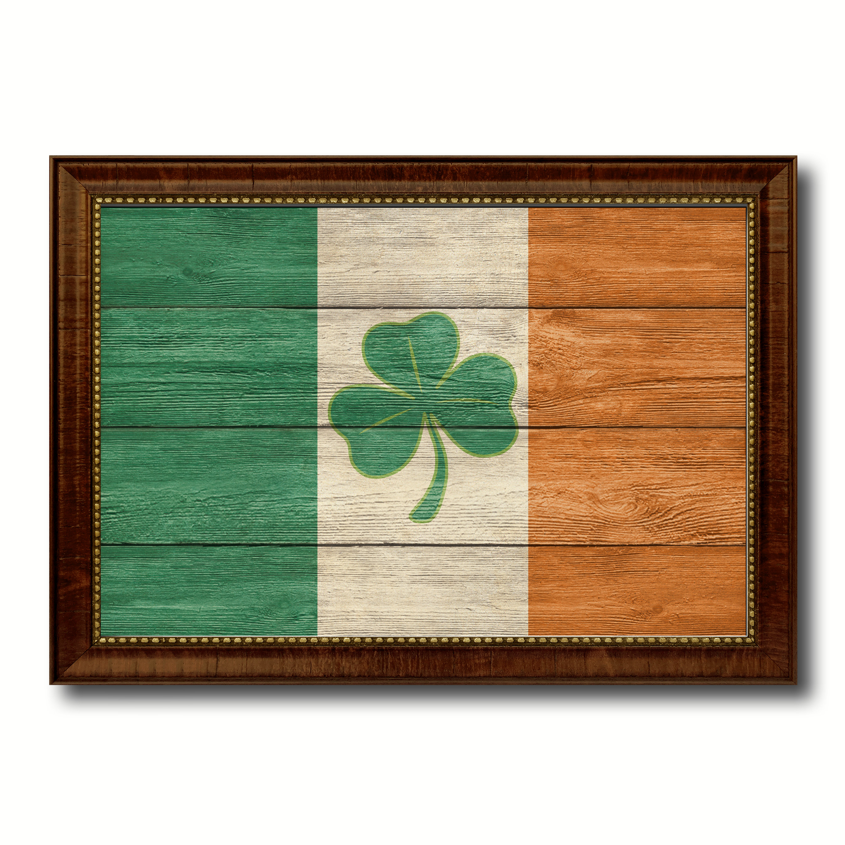 Williston Forge Ireland Saint Patrick Military Textured Flag Print ...