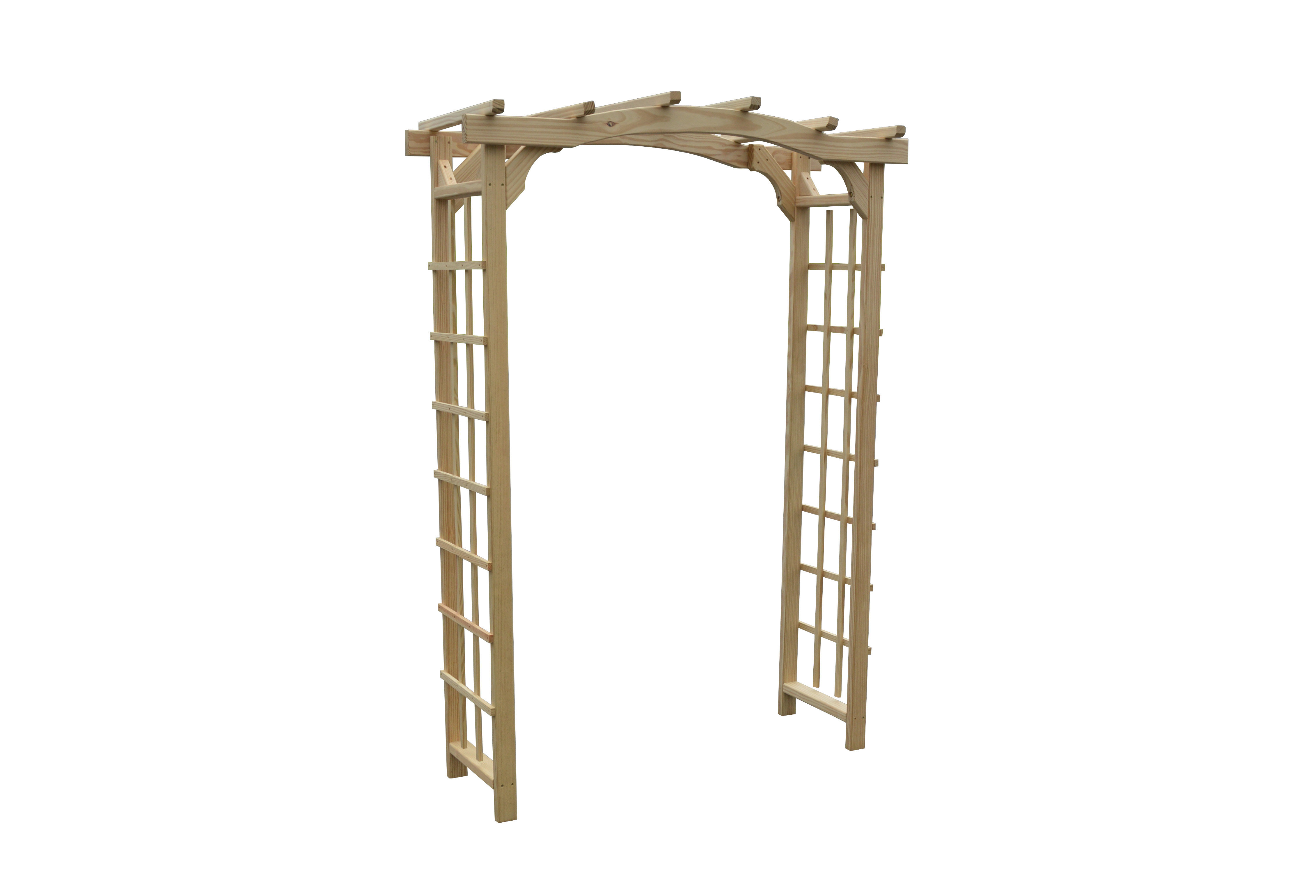 A&L Furniture 4 FT. Pressure Treated Madison Arbor | Wayfair