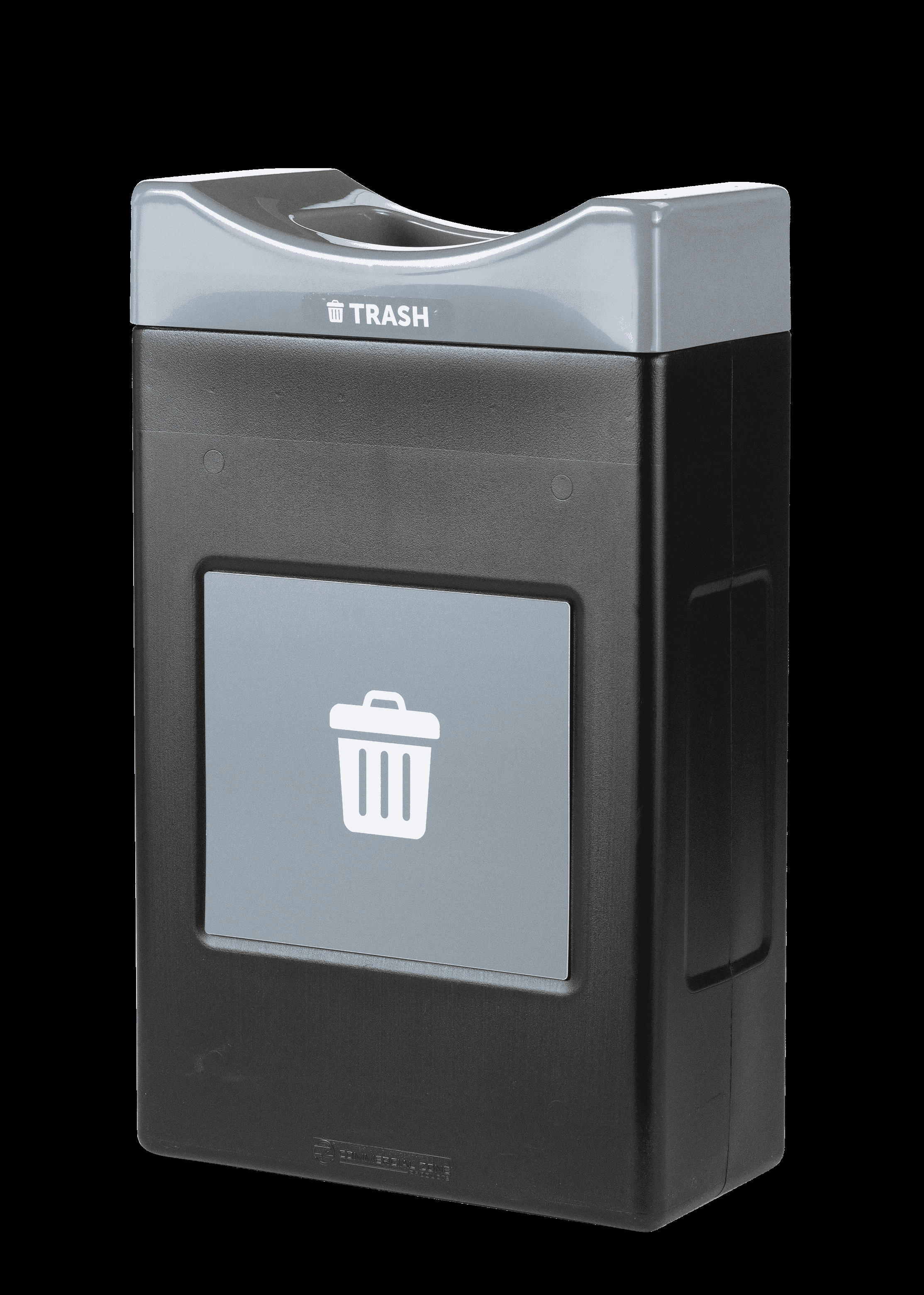 Commercial Zone Avante 30G Shallow Black, Gray Trash Panel, Gray Open ...