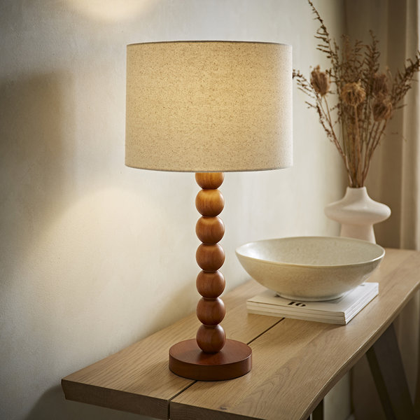 World Menagerie Pauli Wood Table Lamp | Wayfair.co.uk