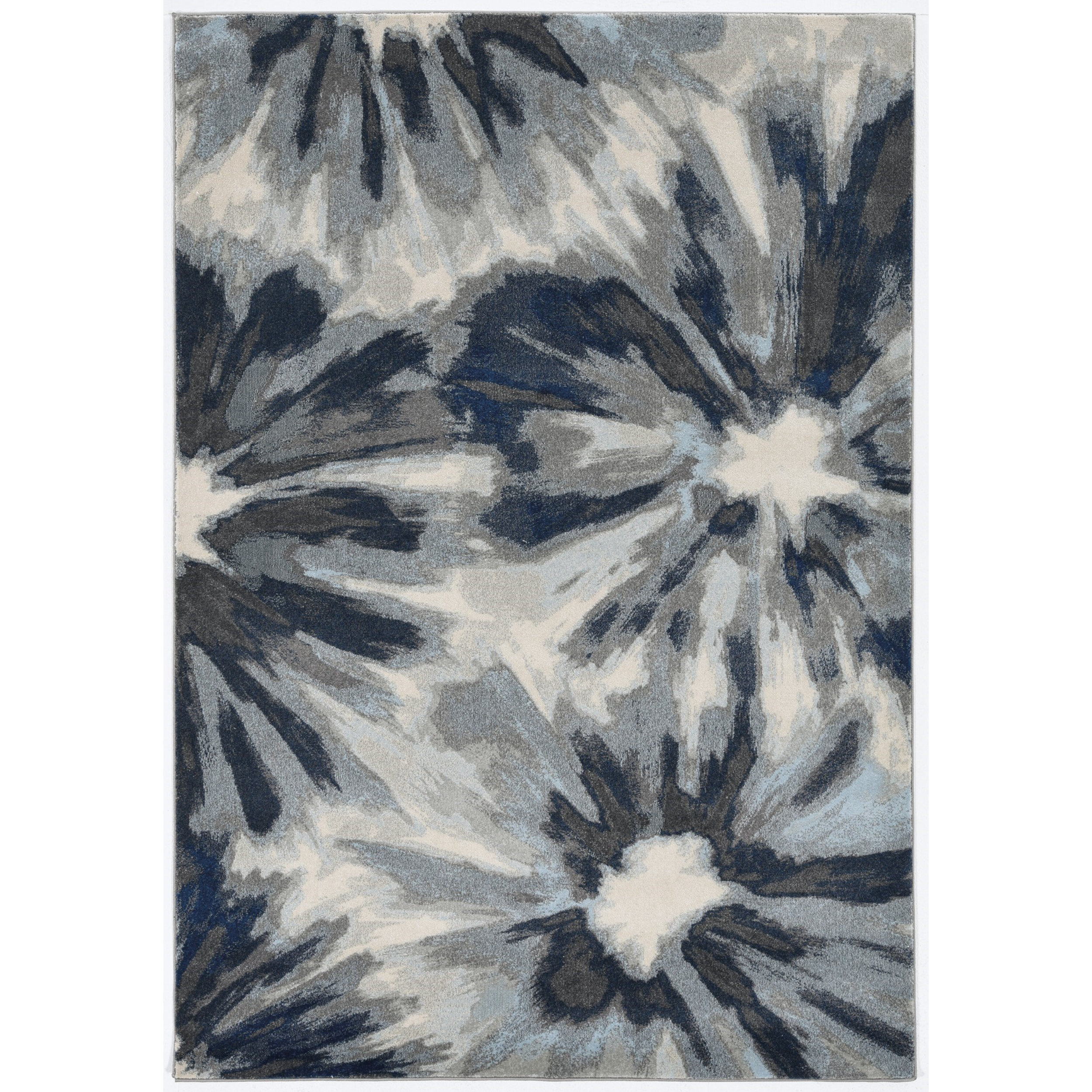 Lark Manor Agarwal Ivory and Blue Floral Area Rug - Wayfair Canada