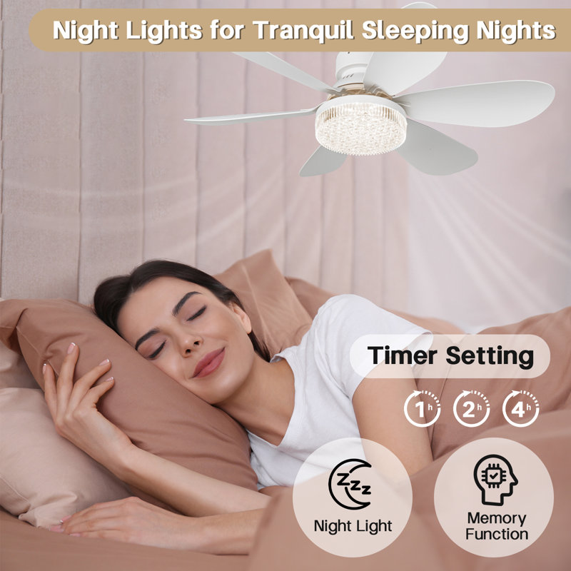 Ebern Designs Balcony E26 Socket Ceiling Fan With Light | Wayfair