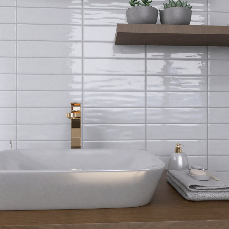 Supreme Tile Zarati 2.95" x 11.81" Ceramic Wall Tile & Reviews | Wayfair