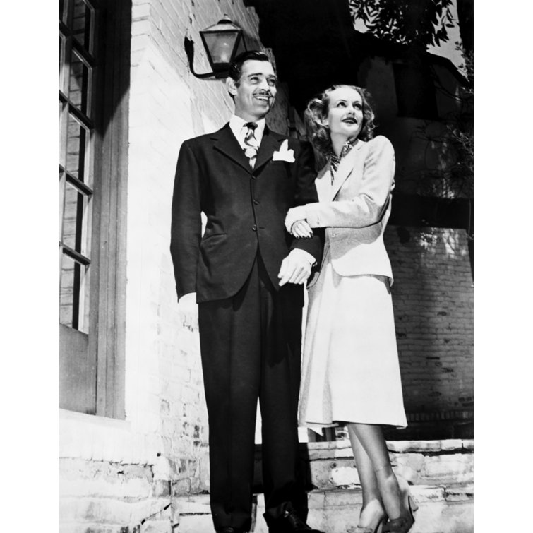 Globe Photos Entertainment Smiling Carole Lombard with Clark Gable ...