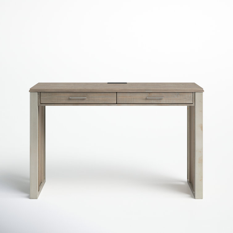 Musso Solid Wood Desk with Built in Outlets | Birch Lane