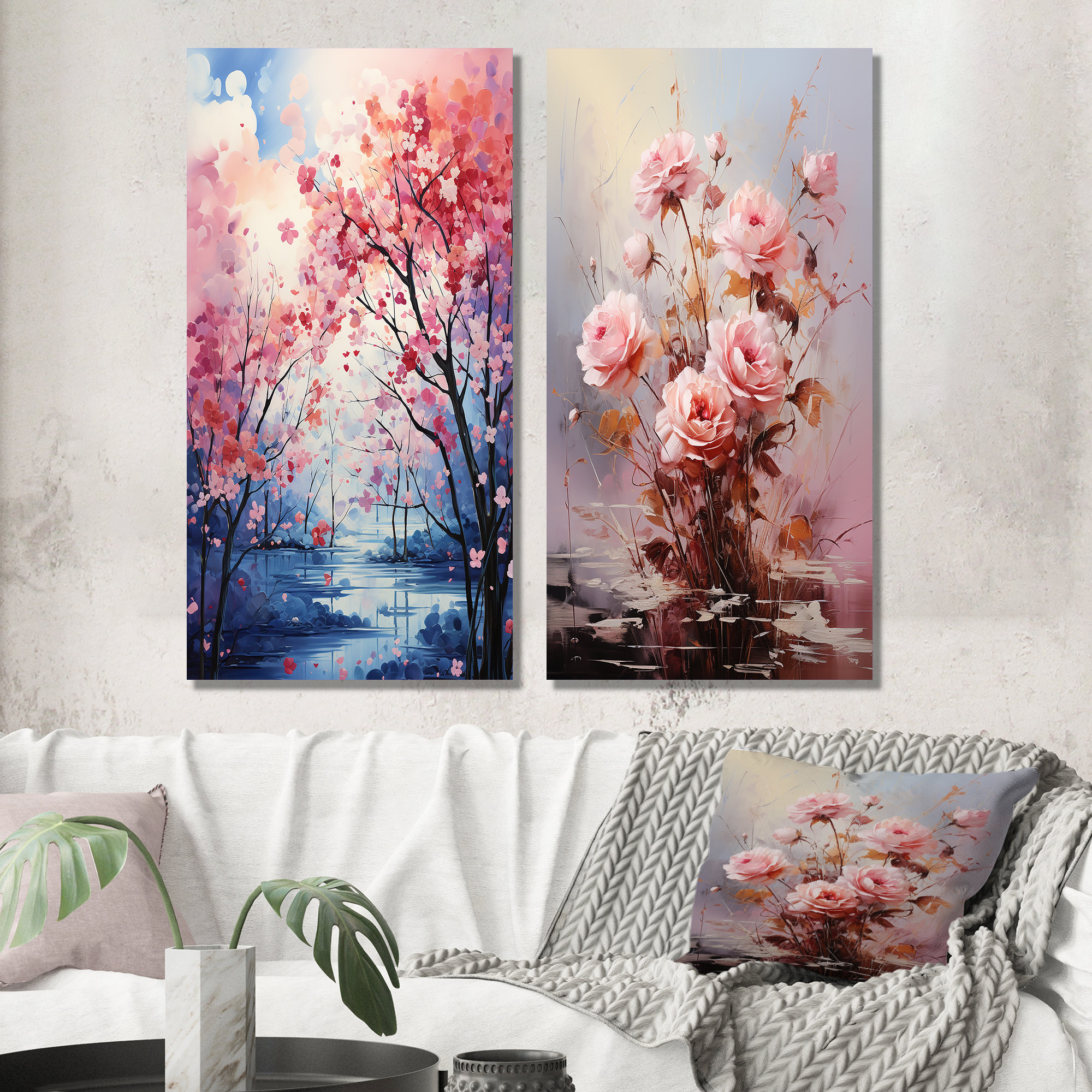 Latitude Run® Romantic Landscape Ephemeral Bliss - Wall Art For Bedroom ...