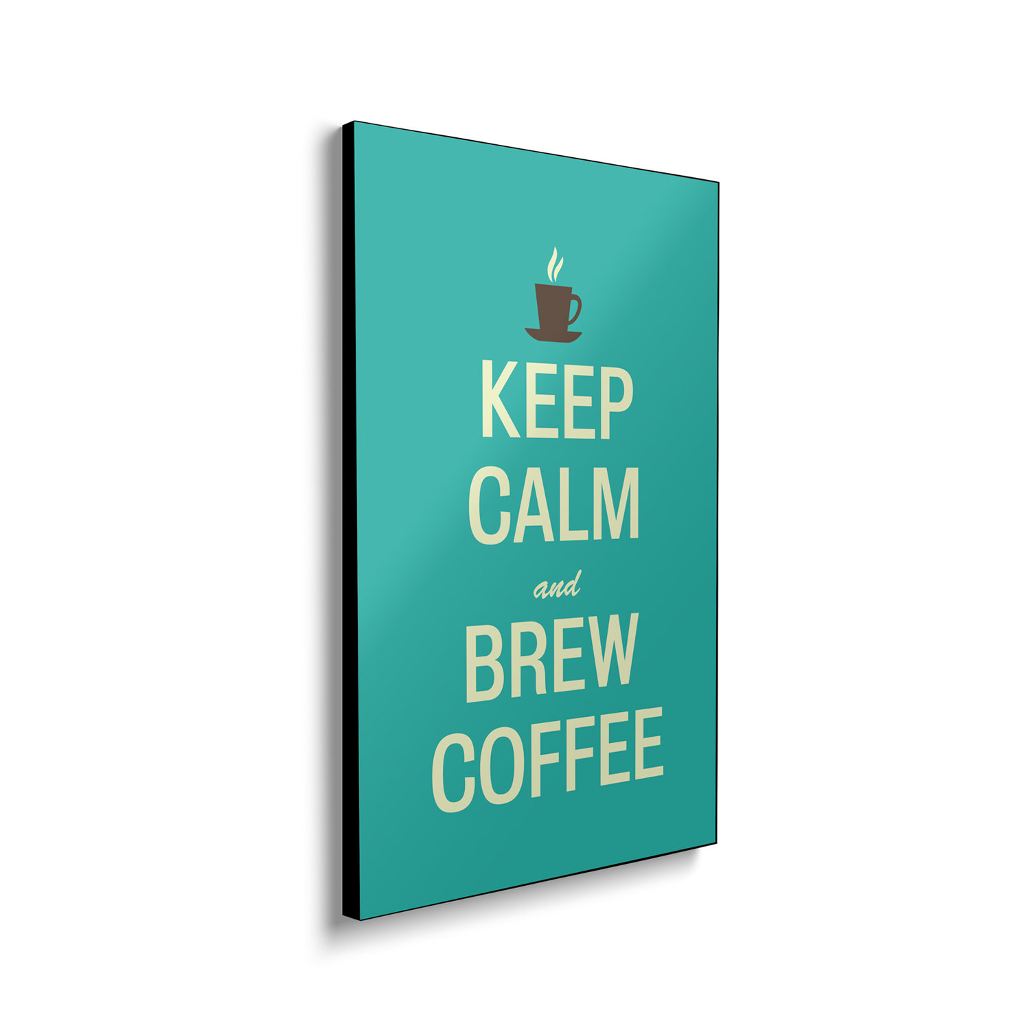 George Oliver Steelpix Metal Canvas - Keep Calm & Brew Coffee By ...