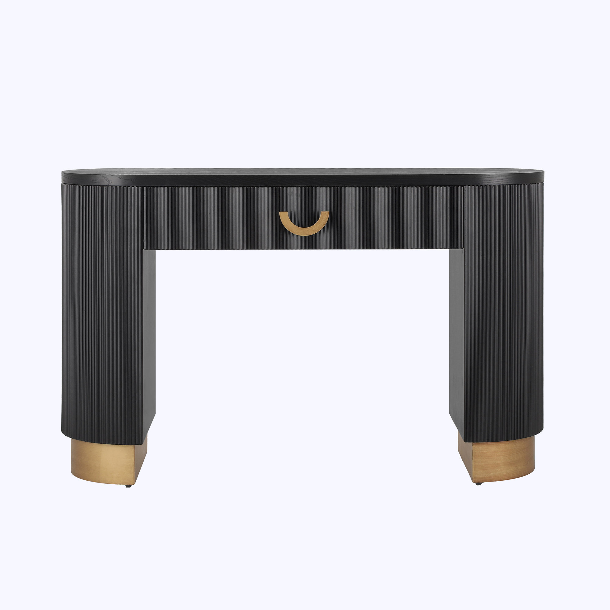 FAPINGUOJI Vertical Ribbed Design Console Table with a Drawer | Wayfair