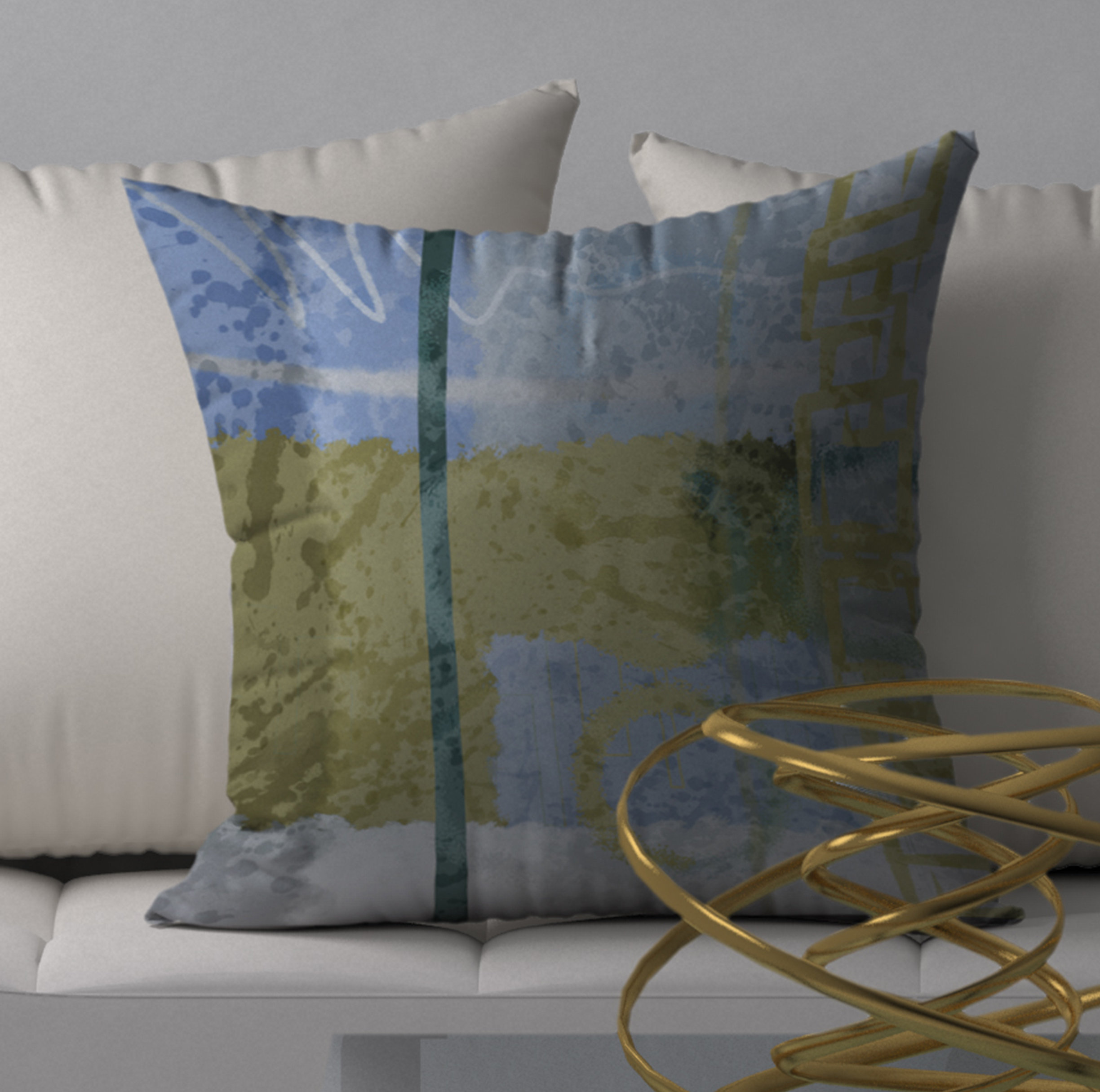 LeRoi Products Rosebank Real Skilful Square Pillow Cover & Insert | Wayfair