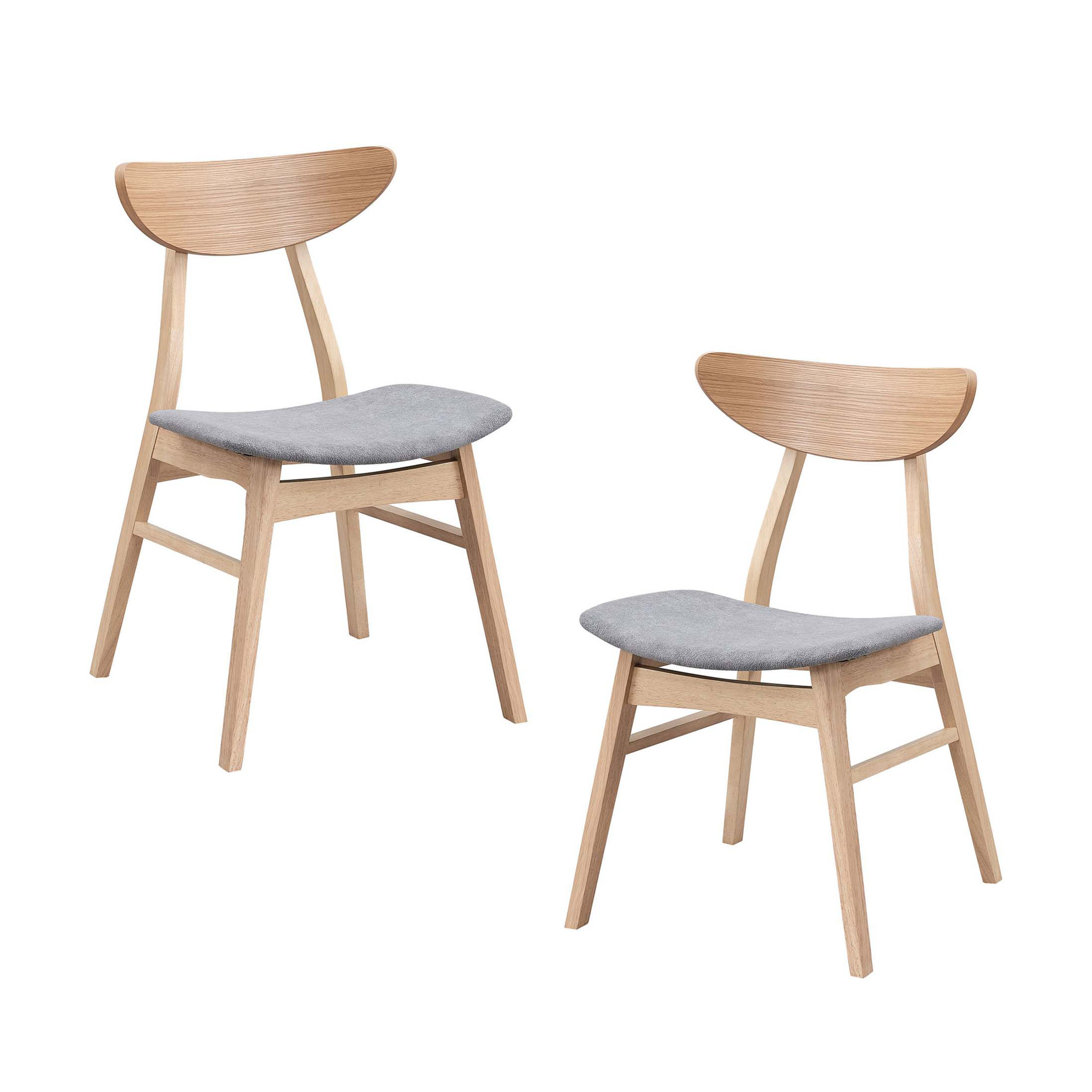 George Oliver Wooden Dining Chairs Set of 2, Modern Soft Upholstered ...