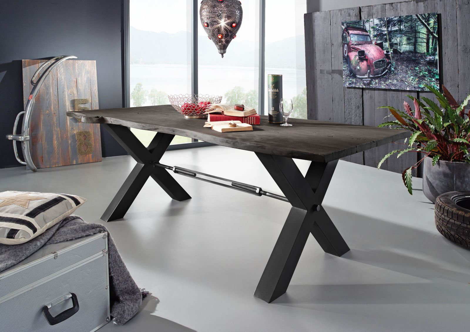 Massivmoebel24 Iron Label Dining Table | Wayfair.co.uk