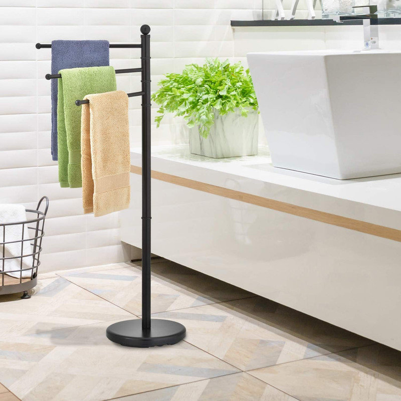 MyGift Free Standing Towel Stand & Reviews | Wayfair