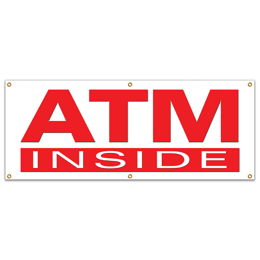 SignMission Atm Inside Banner Sign | Wayfair