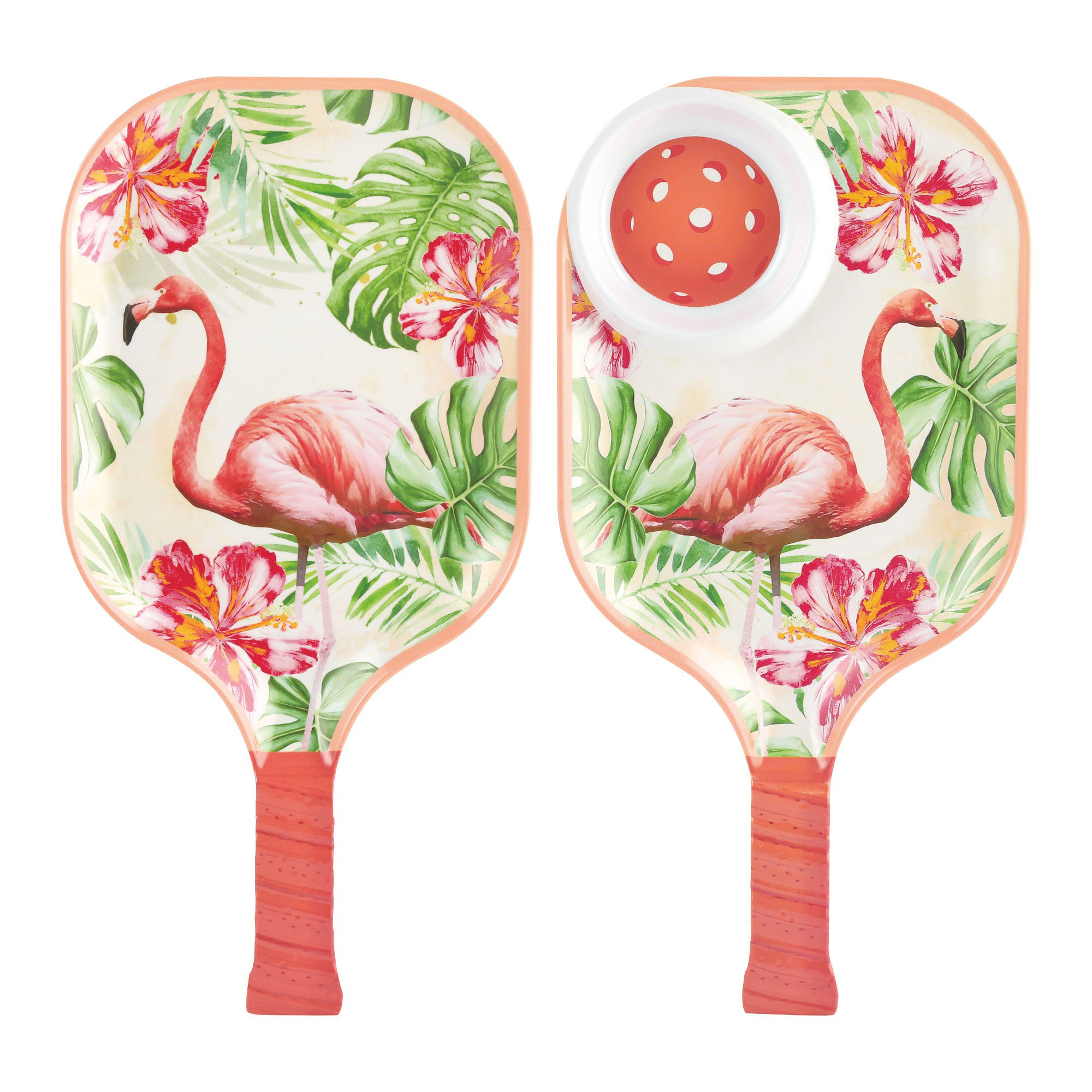 Bay Isle Home™ 15 3/4" Pickleball Paddle Tray S2, Flamingo | Wayfair