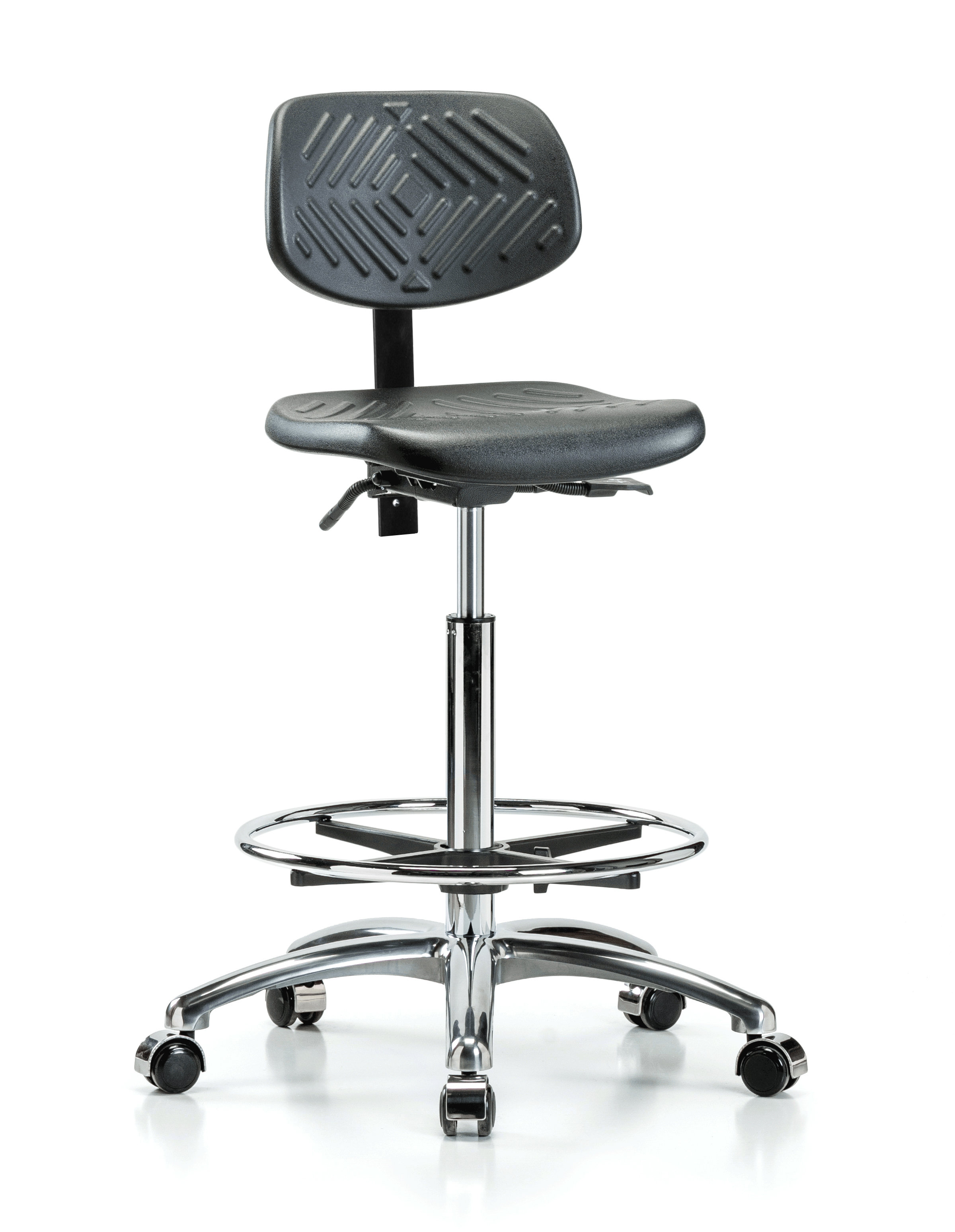 Perch Chairs & Stools PERCH Ergonomic Industrial Chair with Foot Ring ...