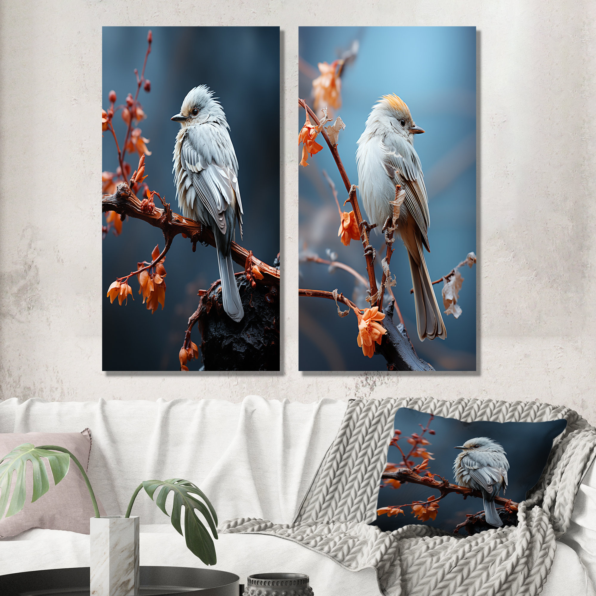 Union Rustic Bird Ethereal Roost - Bird Wall Decor Set Of 2 | Wayfair